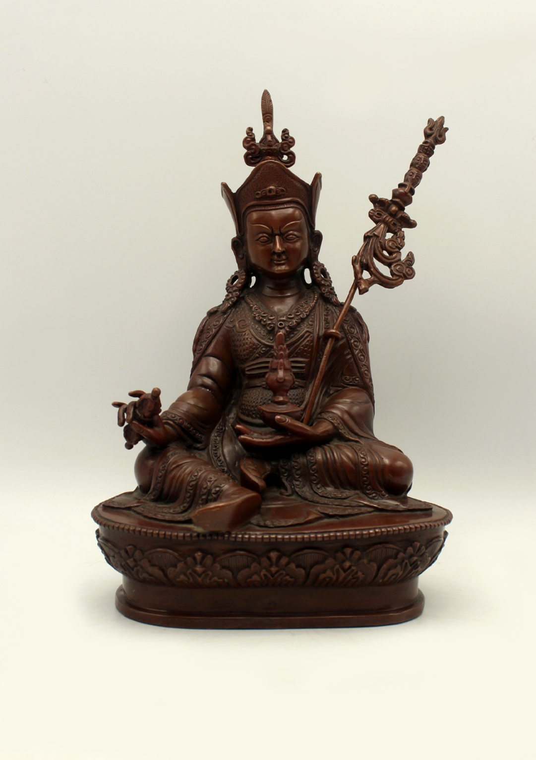 Copper Guru Padmasambhava 9"H — NepaCrafts Product