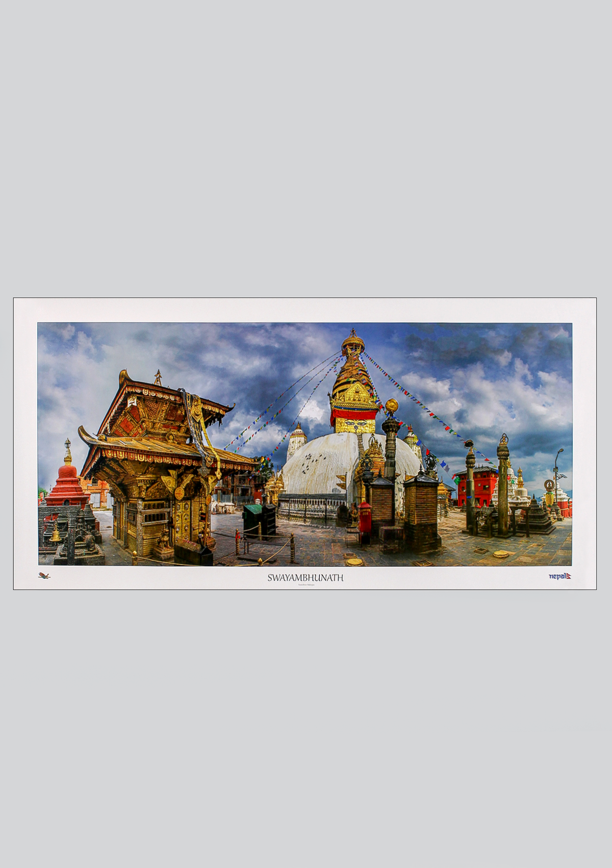 Swayambhunath Panaromic Poster — NepaCrafts Product