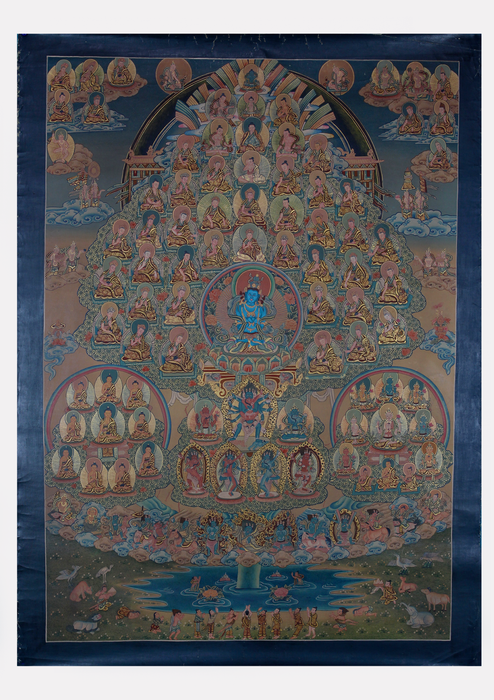 Karma Kagyu Refuge Tree Thangka Painting — NepaCrafts Product