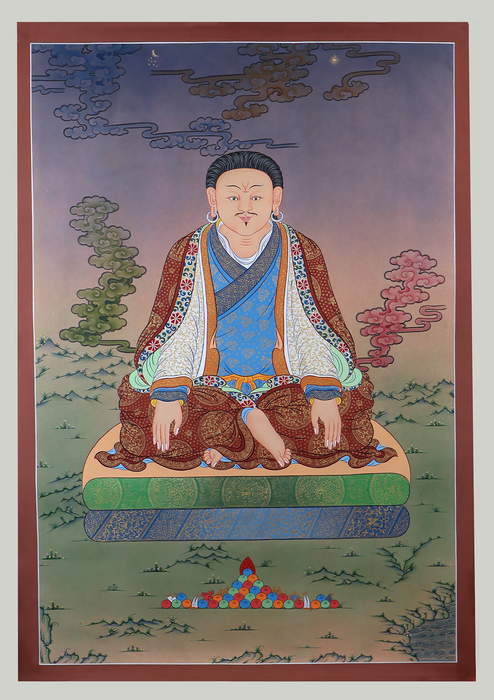 Guru Marpa Lotsawa Thangka Painting — NepaCrafts Product