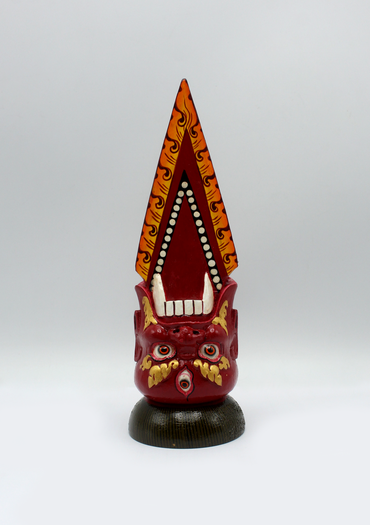Handpainted Buddhist Ritual Dakpo Shaltse Torma — NepaCrafts Product