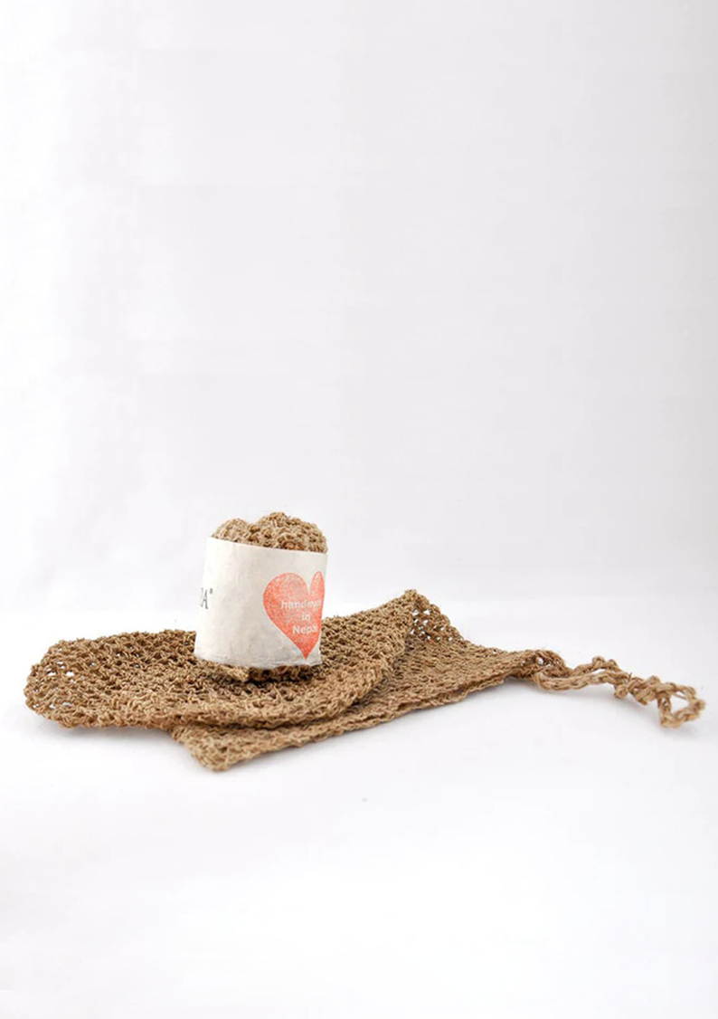 Natural Exfoliating Nettle Body Scrub Mitten — NepaCrafts Product