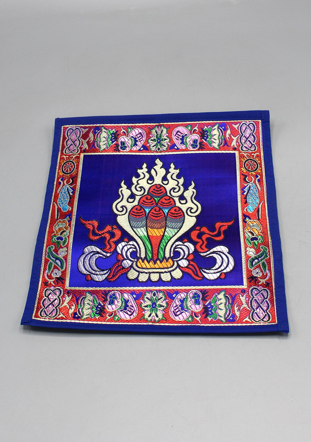 Tibetan Buddhist Brocade Norbu, Wish Fulfilling Jewel Altar Place-mat ...