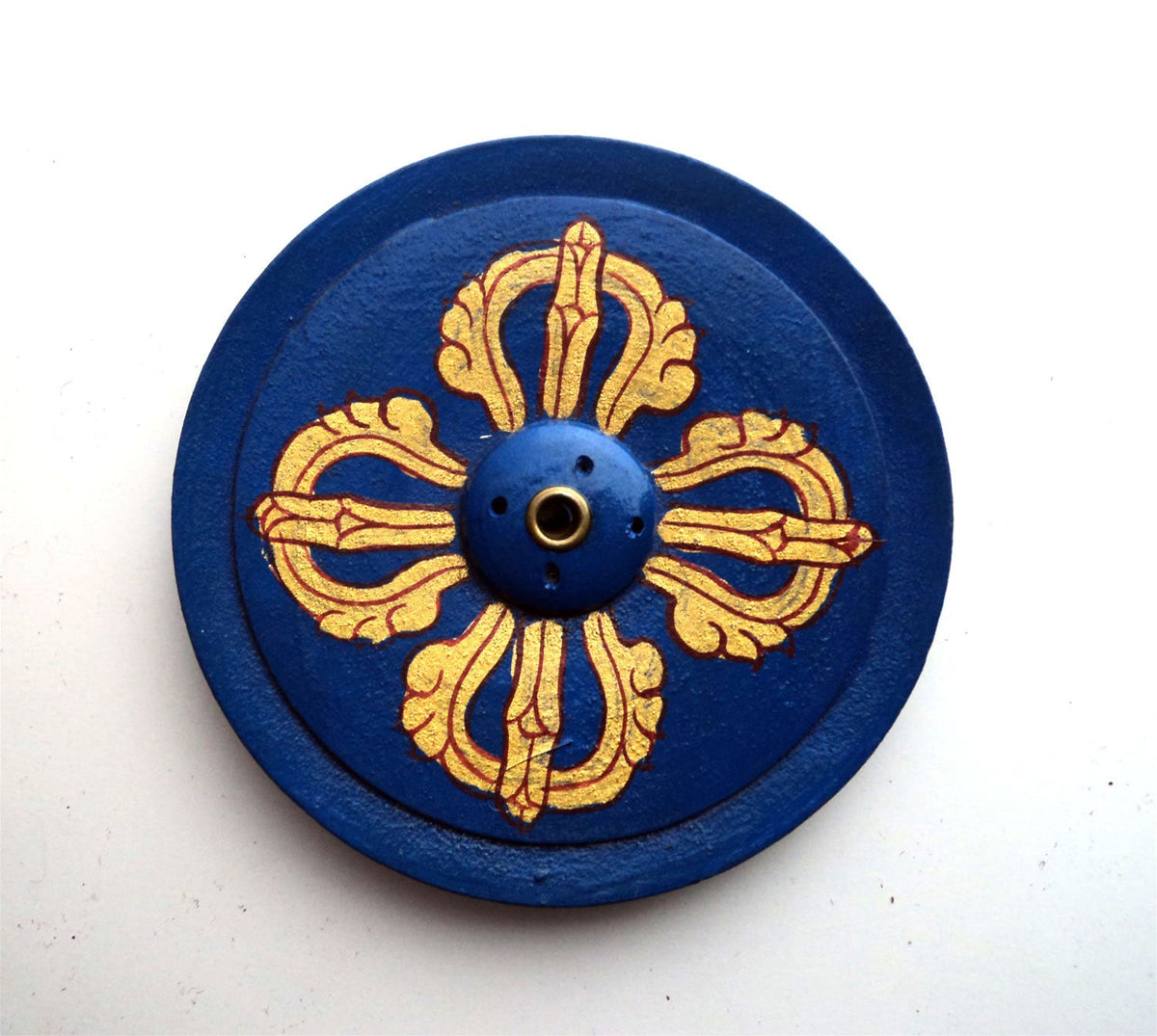 Double Dorjee Wooden Incense Burner — NepaCrafts Product