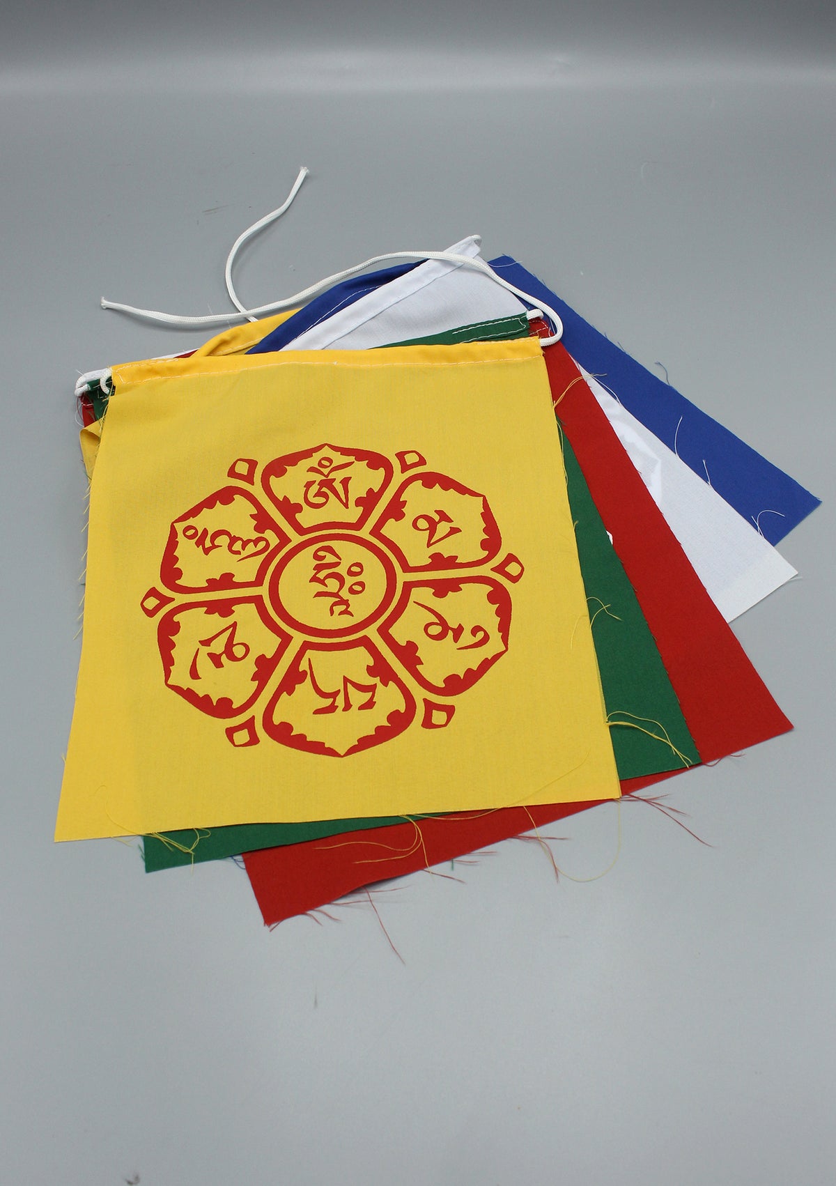 Om Mani Padme Hum Tibetan Prayer Flags — NepaCrafts Product