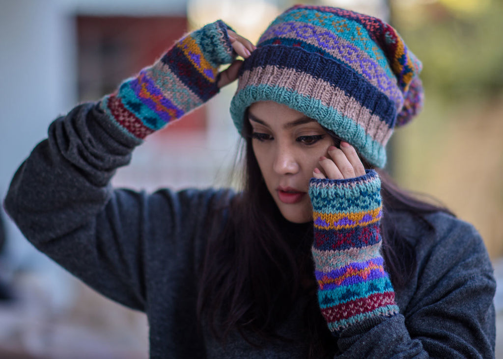 Woolen Mittens, Gloves & Hand Warmers, Knit hand warmers for women ...