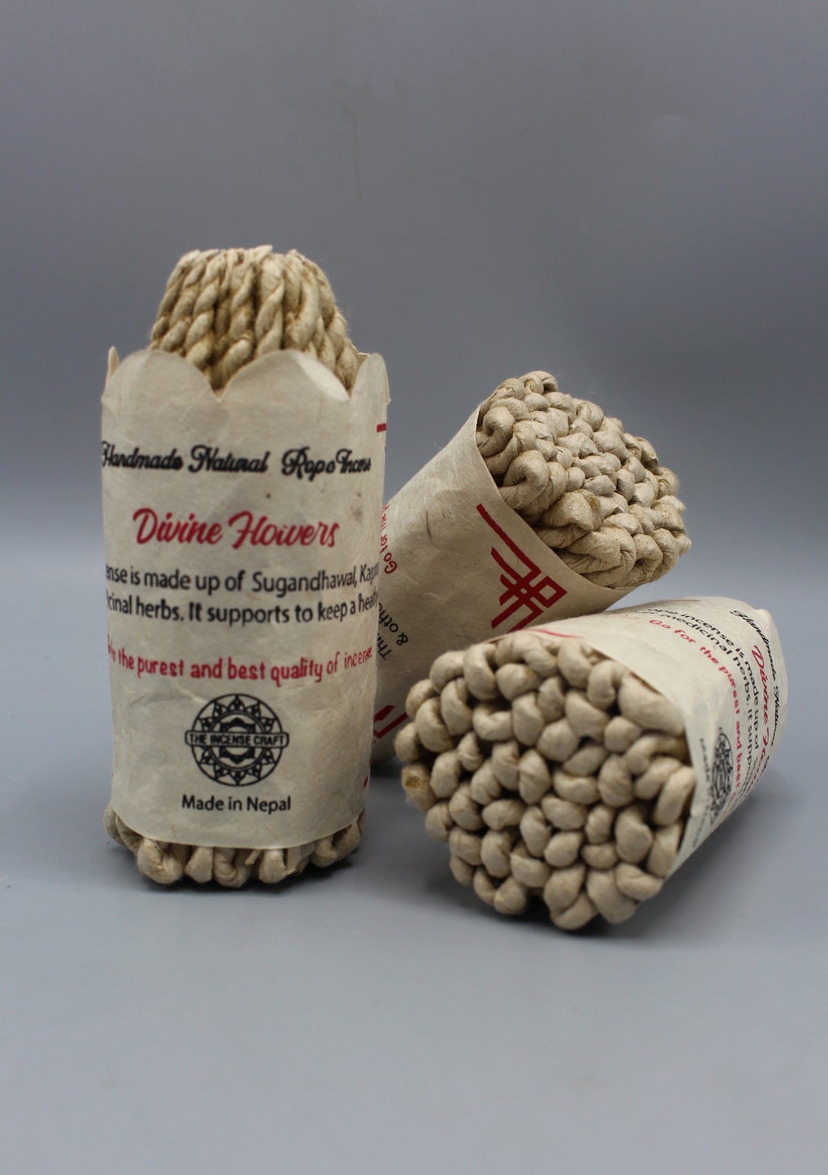 Divine Flowers Handmade Natural Rope Incense — NepaCrafts Product