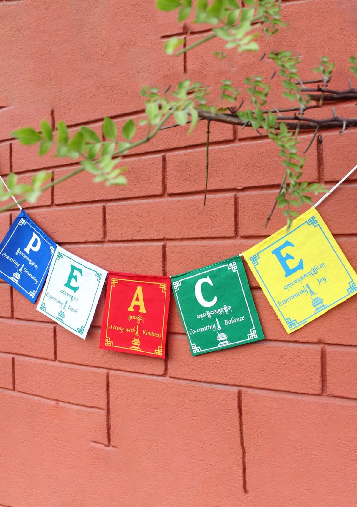 PEACE Prayer Flags — NepaCrafts Product